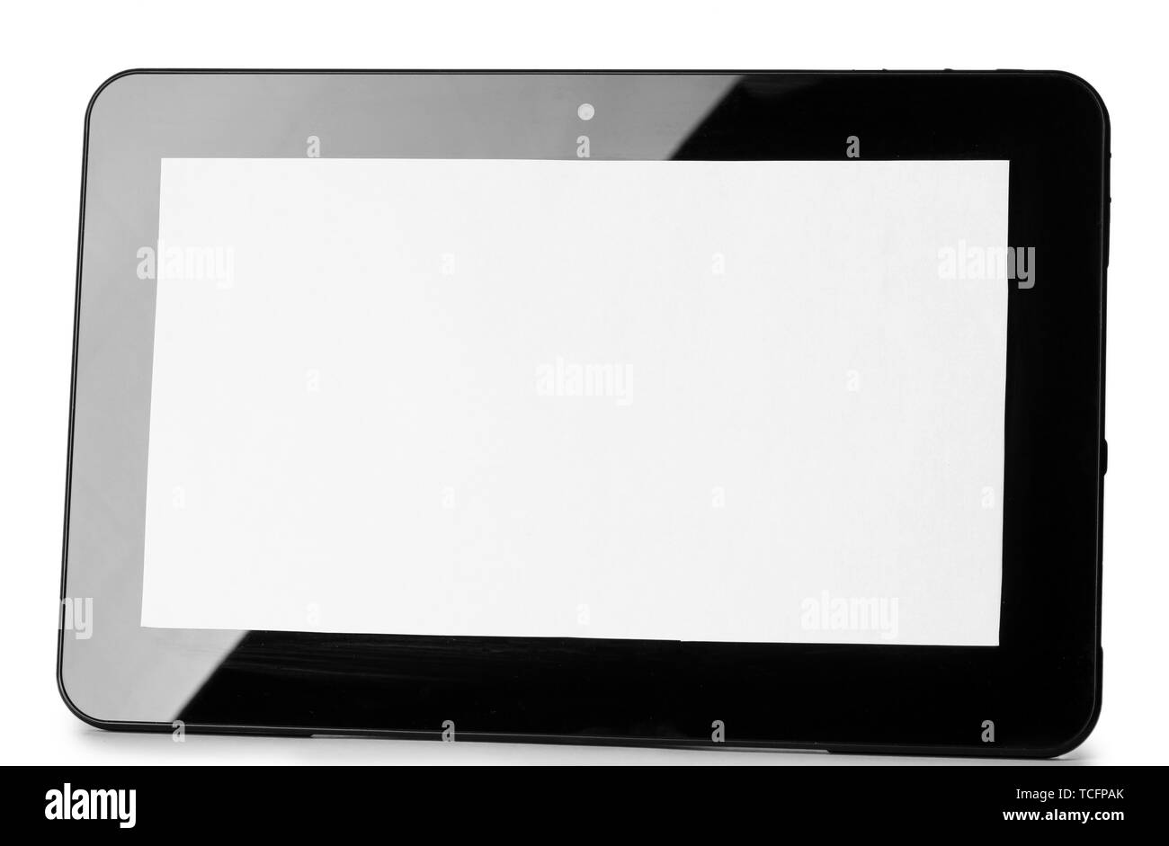 Tablet isolated on white Stock Photo - Alamy