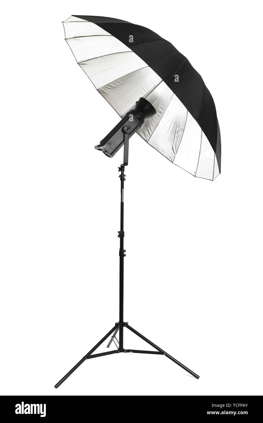 Studio lighting isolated on white Stock Photo - Alamy
