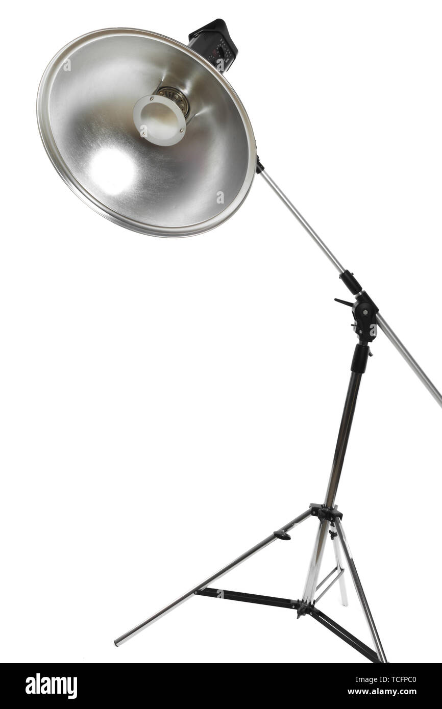 Studio lighting isolated on white Stock Photo - Alamy