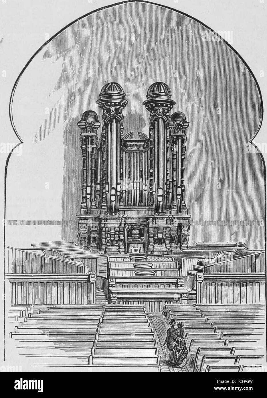Tabernacle organ temple square Black and White Stock Photos & Images ...