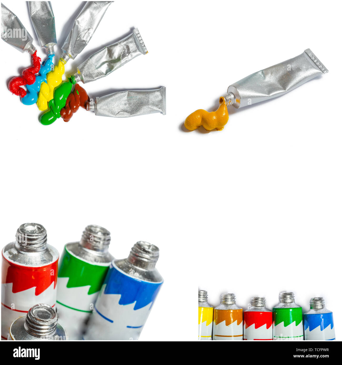 Paint in tubes Stock Photo - Alamy