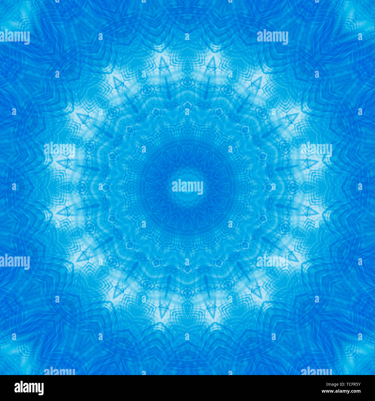 Background with blue abstract concentric pattern Stock Photo - Alamy