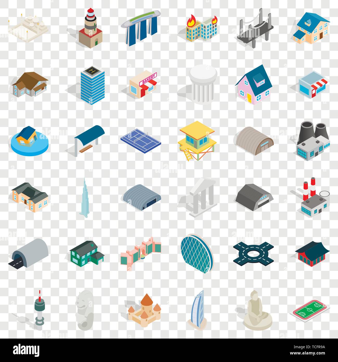 Screen icons set, isometric style Stock Vector Image & Art - Alamy