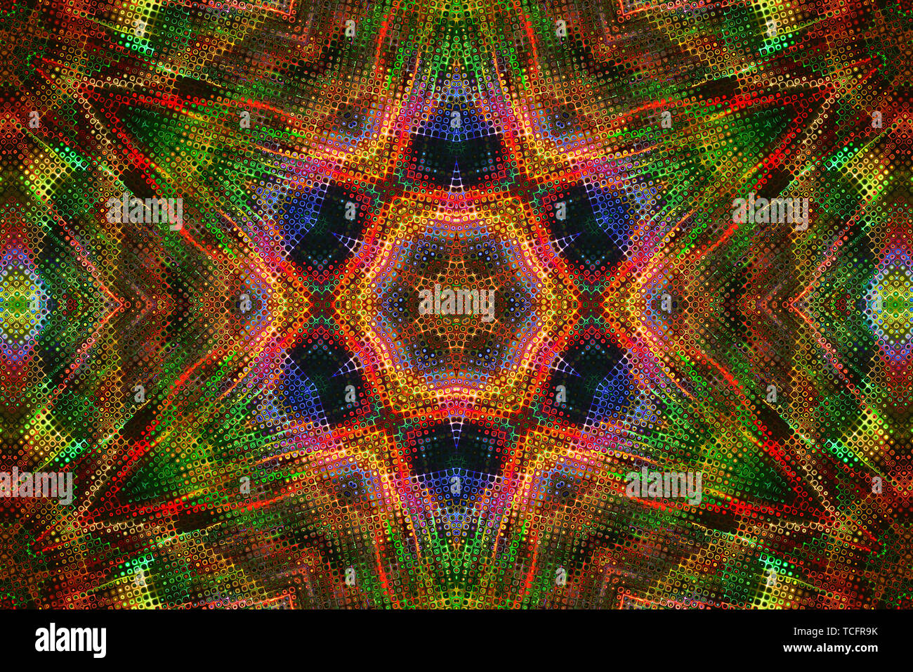 Abstract background with color concentric pattern Stock Photo - Alamy