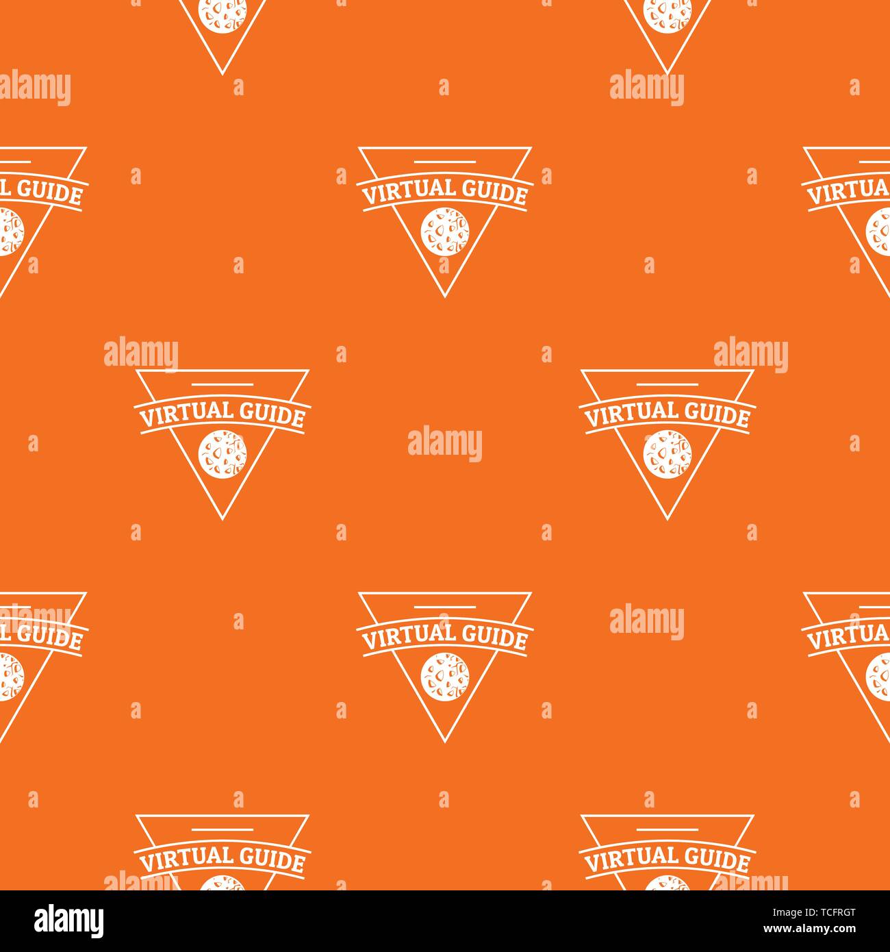 Virtual guide pattern vector orange Stock Vector Image & Art - Alamy