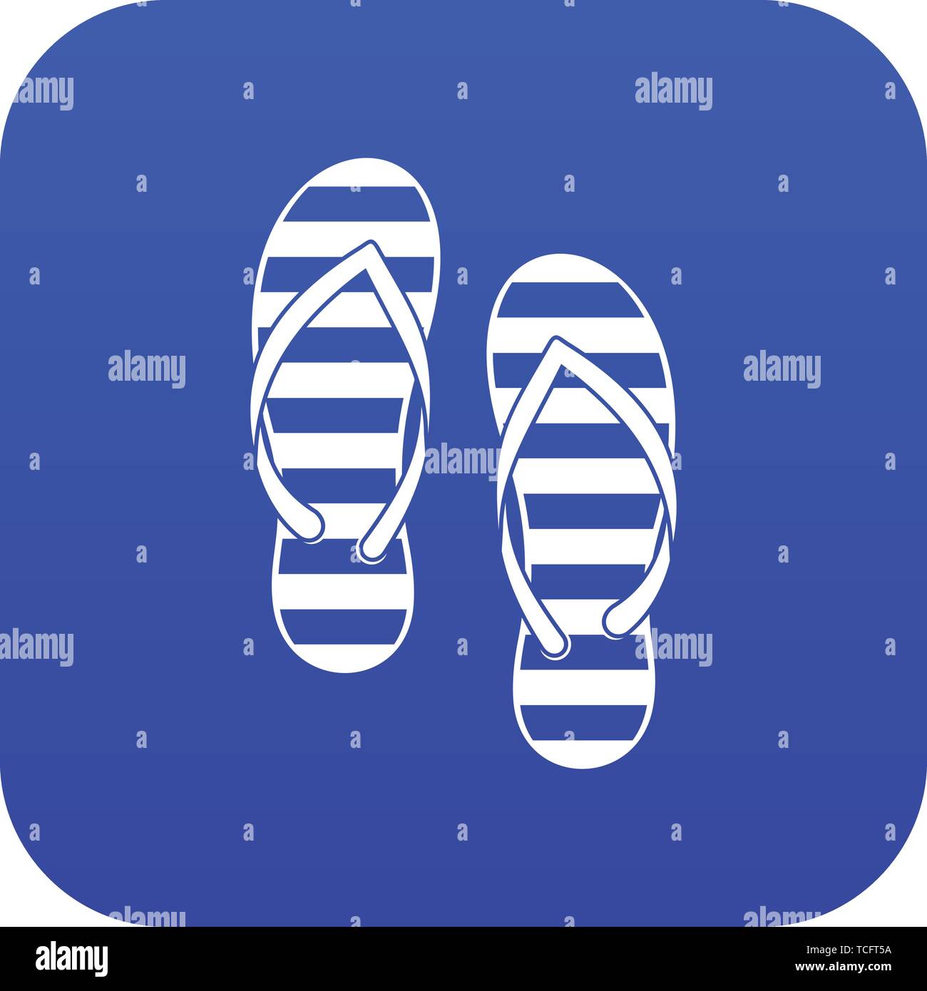 Flip flop icon digital blue Stock Vector Image & Art - Alamy