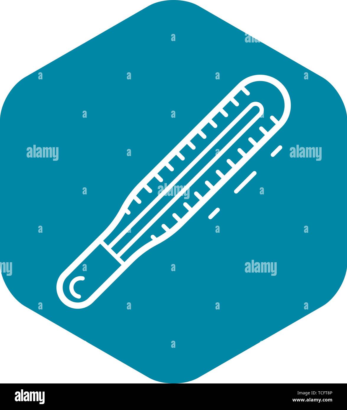 Old thermometer icon, outline style Stock Vector Image & Art - Alamy