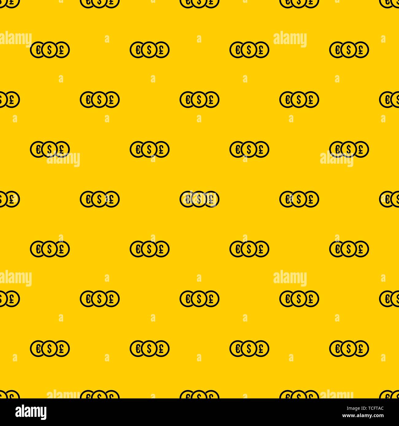Euro, dollar, pound coin pattern vector Stock Vector Image & Art - Alamy