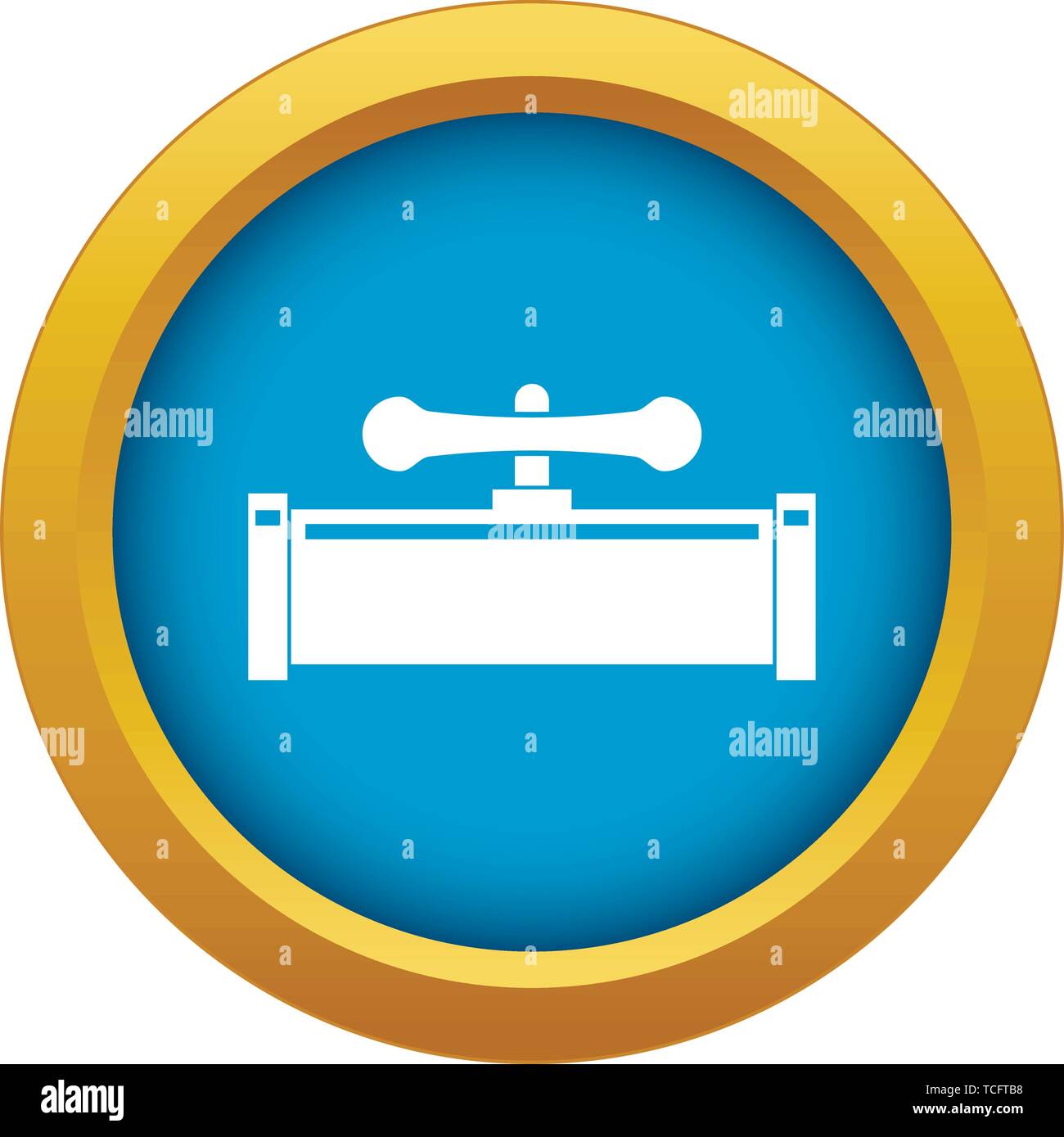 Plumbing valve icon blue vector isolated Stock Vector Image & Art - Alamy