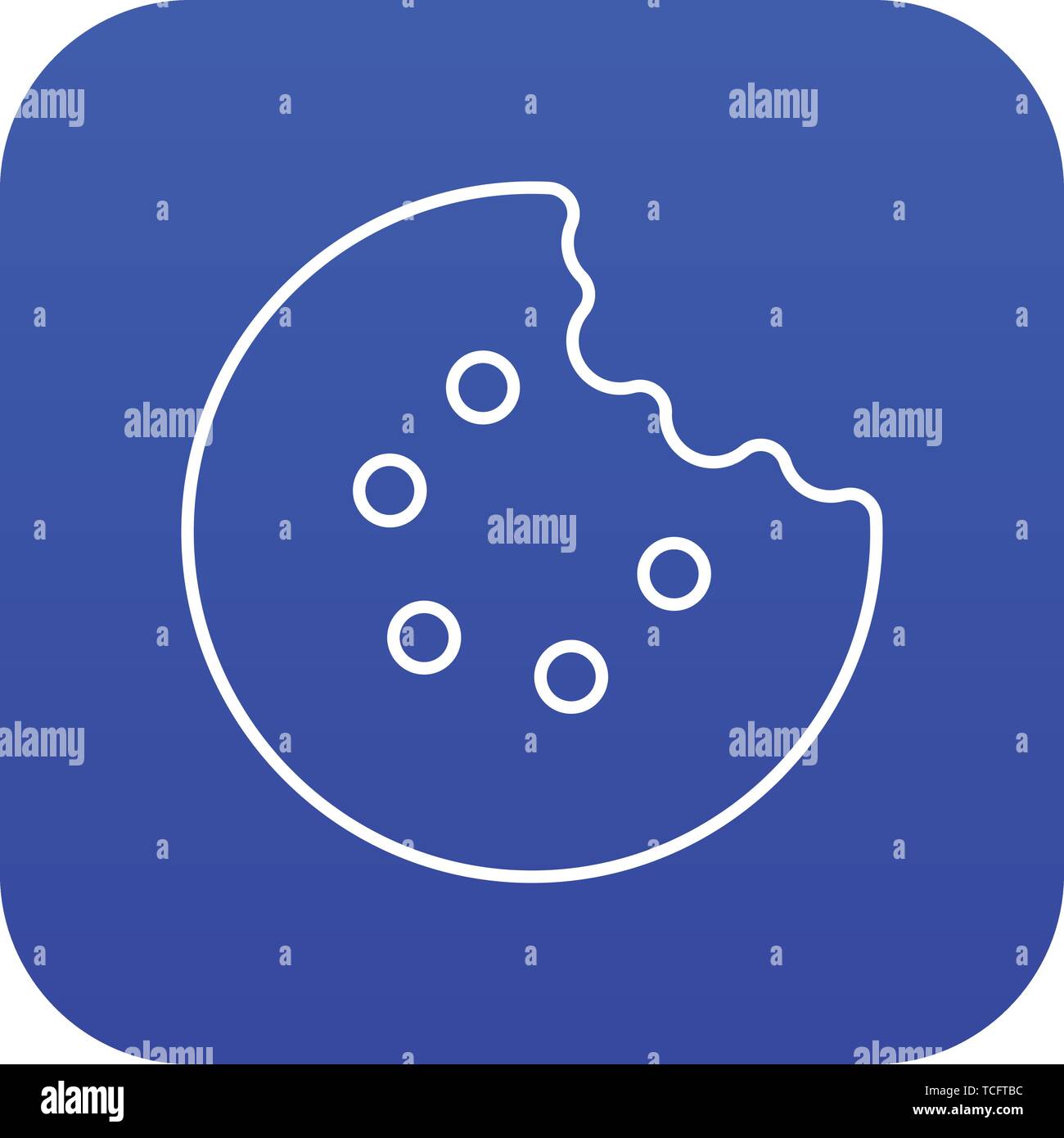 Bite biscuits icon blue vector Stock Vector Image & Art - Alamy