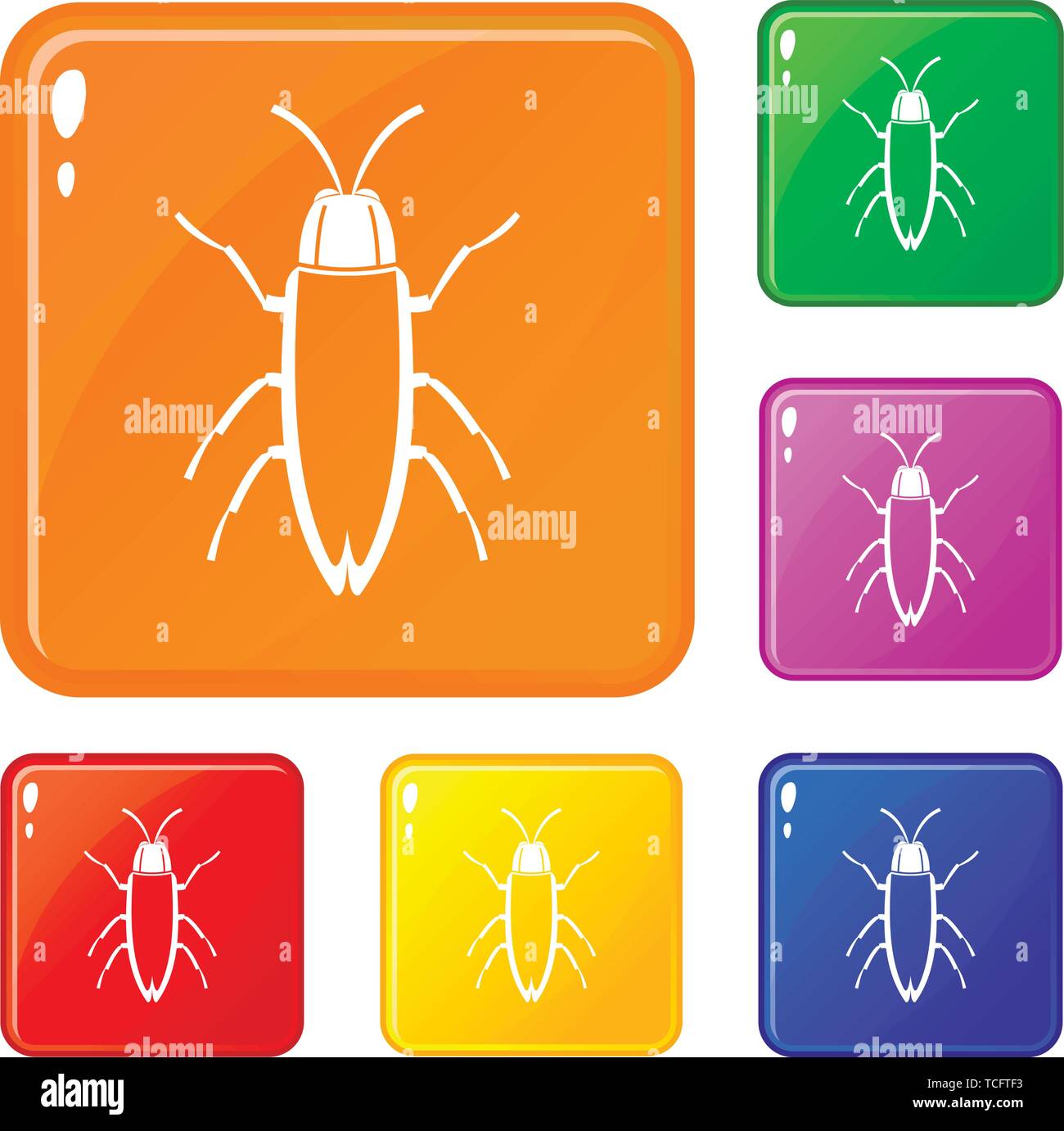 Cockroach Detail Stock Vector Images - Alamy