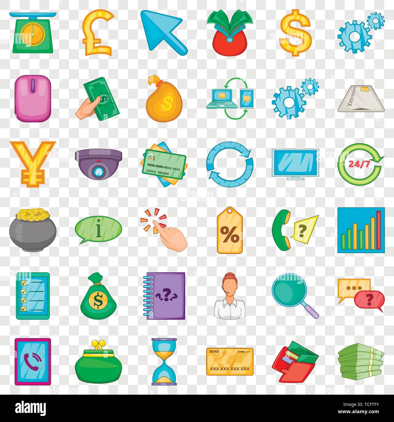 Currency Icons Set Cartoon Style Stock Vector Image And Art Alamy