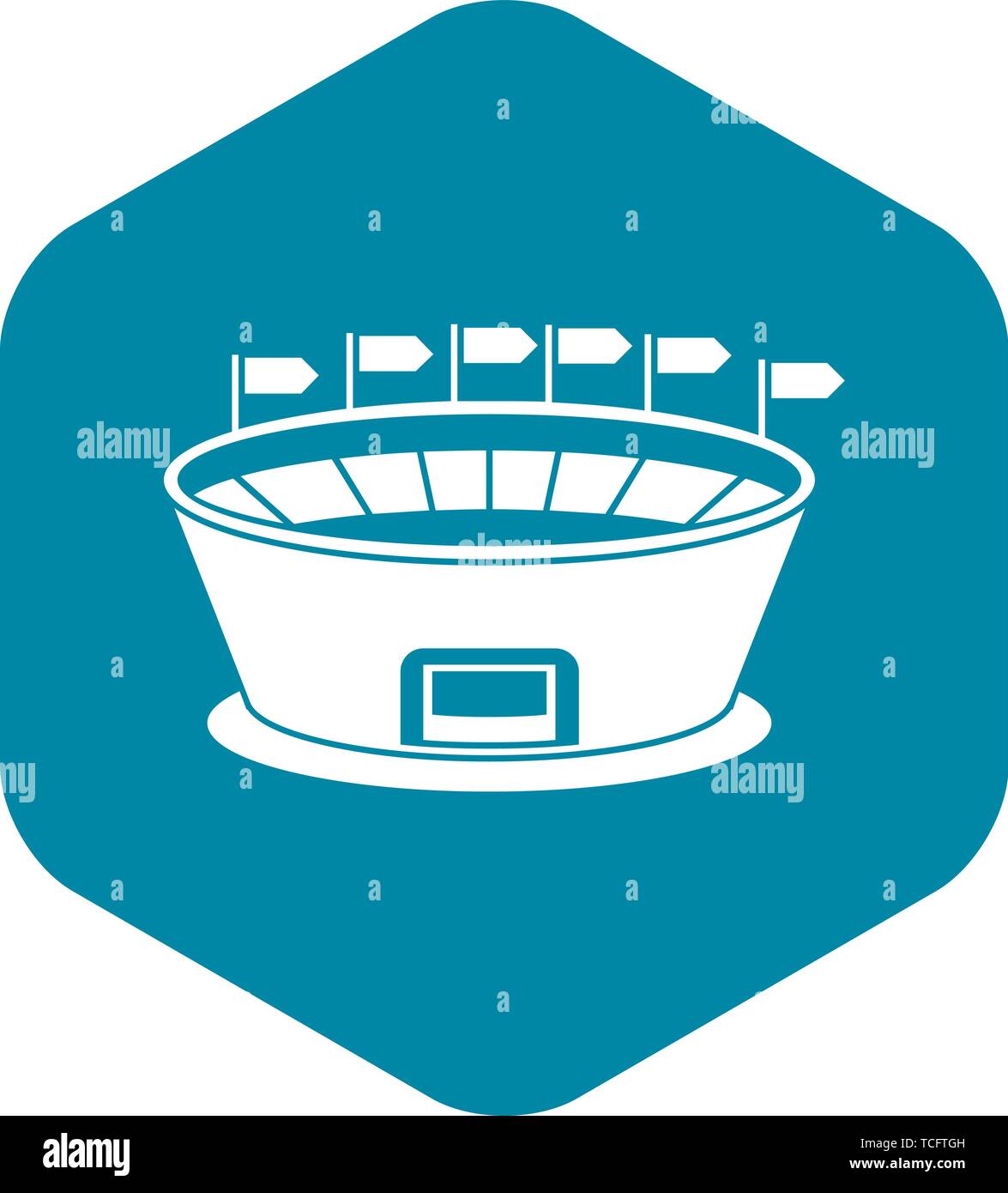 Stadium icon in simple style Stock Vector Image & Art - Alamy