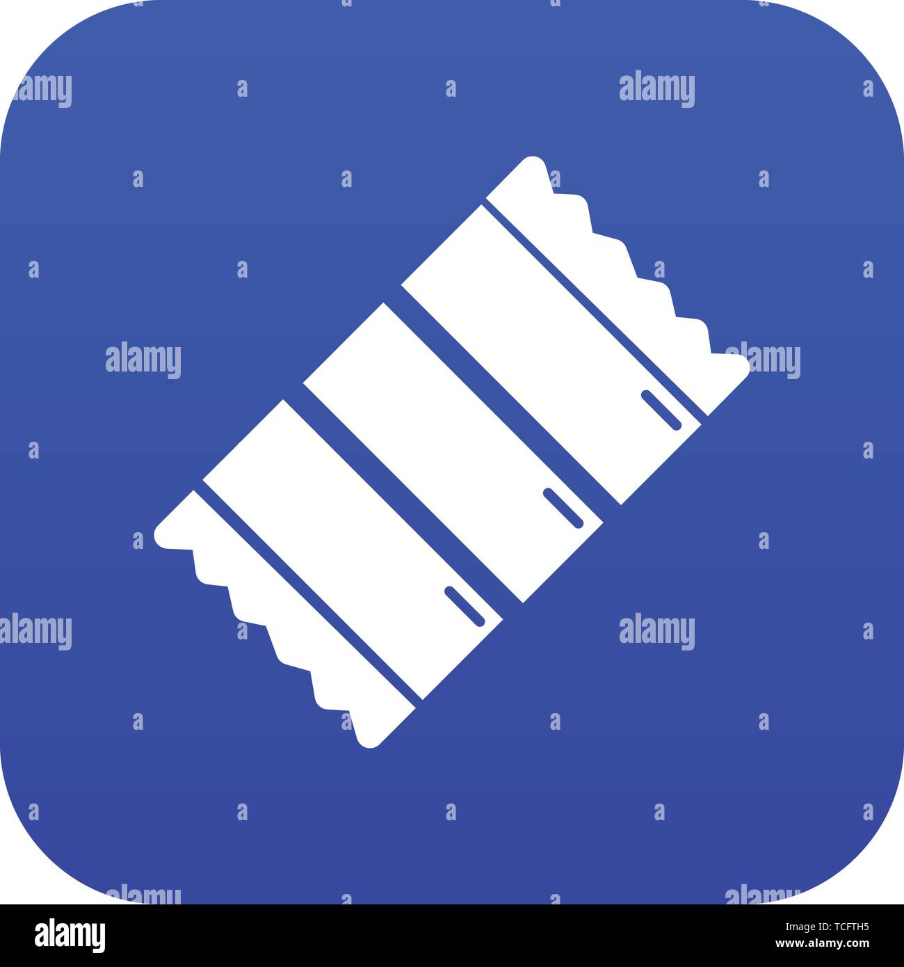 Chocolate icon blue vector Stock Vector Image & Art - Alamy