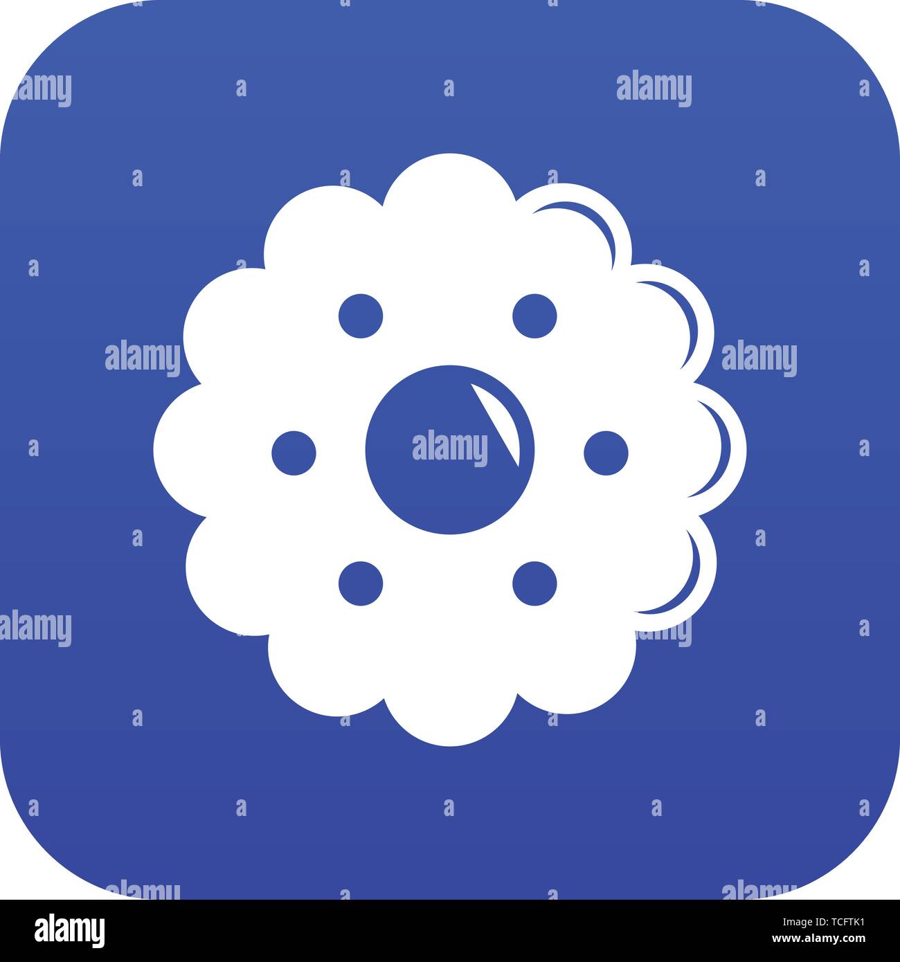 Biscuits icon blue vector Stock Vector Image & Art - Alamy
