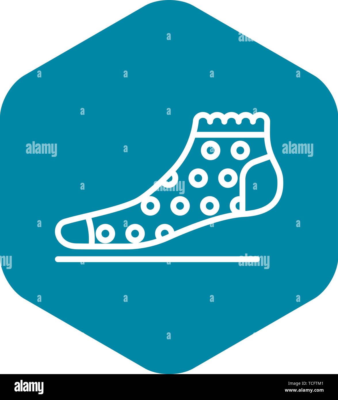 Female sock icon, outline style Stock Vector Image & Art - Alamy
