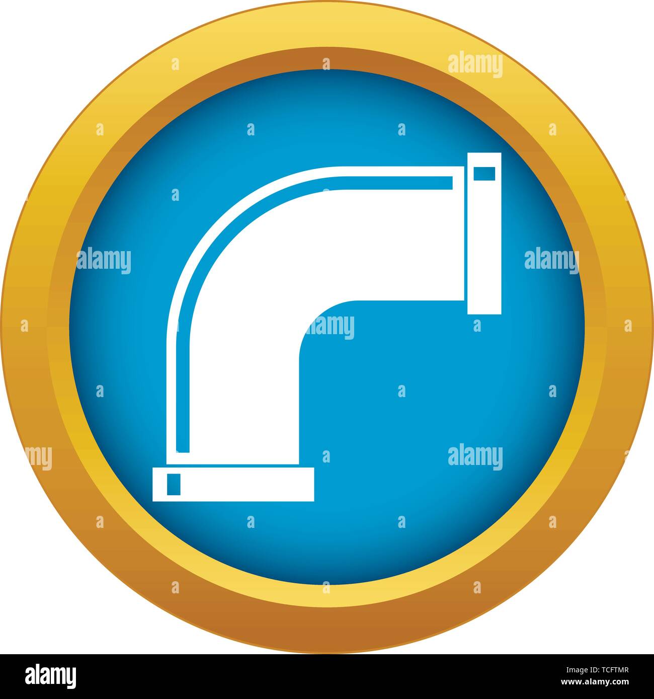 Water pipe icon blue vector isolated Stock Vector Image & Art - Alamy