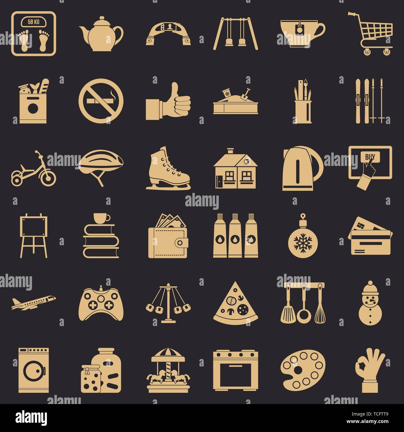 Maternity hospital icons set, simple style Stock Vector Image & Art - Alamy