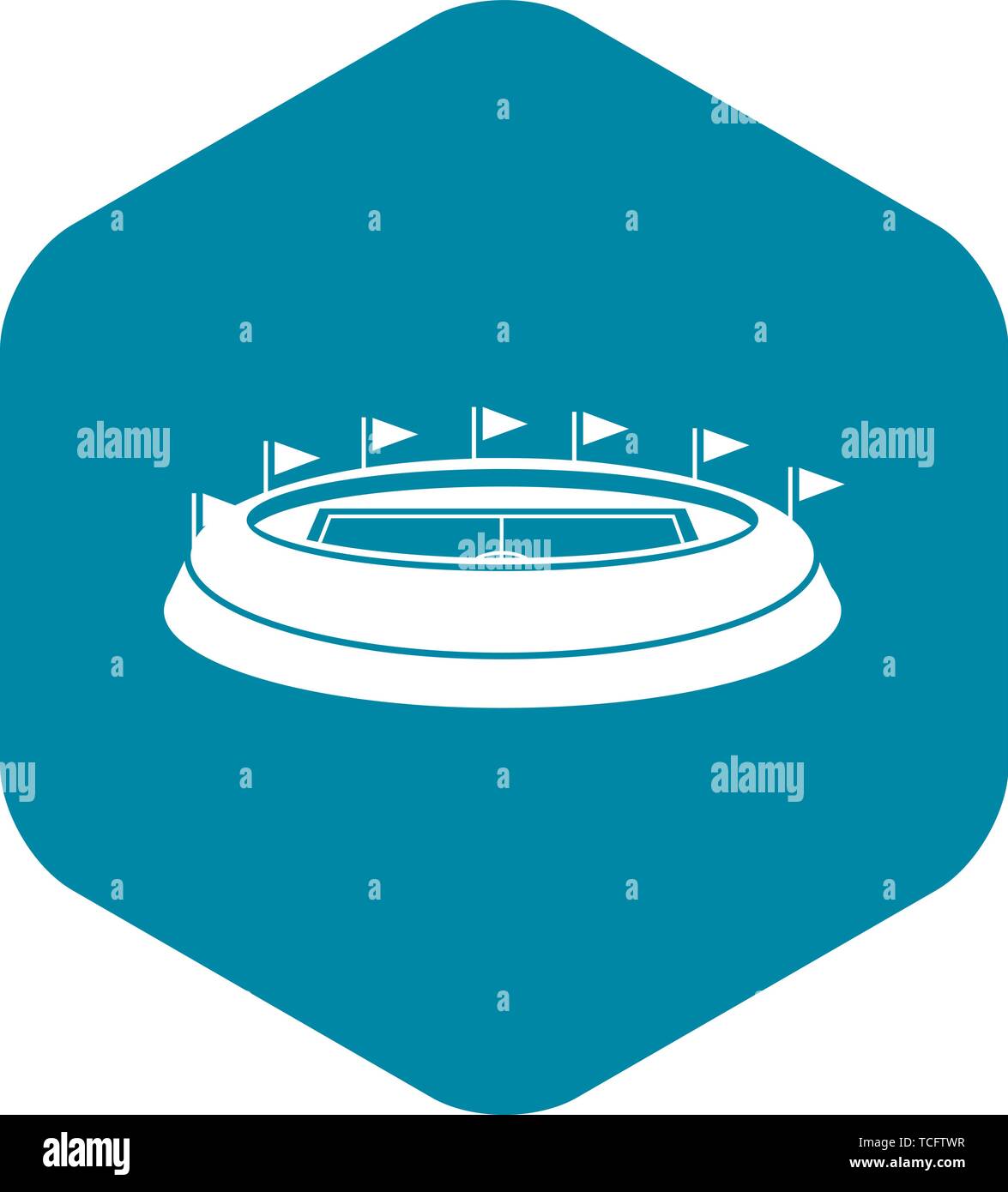 Stadium icon in simple style Stock Vector Image & Art - Alamy