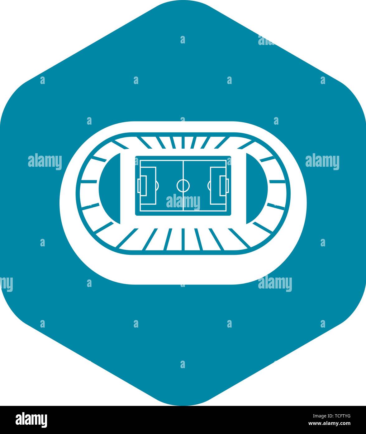 Stadium top view icon, simple style Stock Vector Image & Art - Alamy