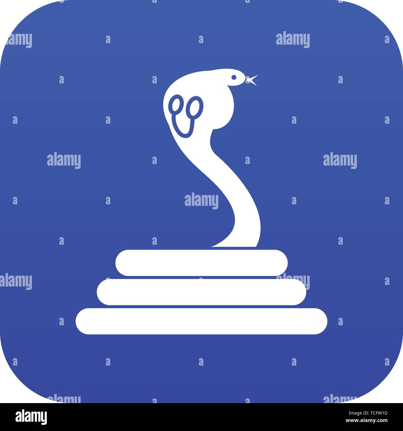 Cobra icon digital blue Stock Vector Image & Art - Alamy