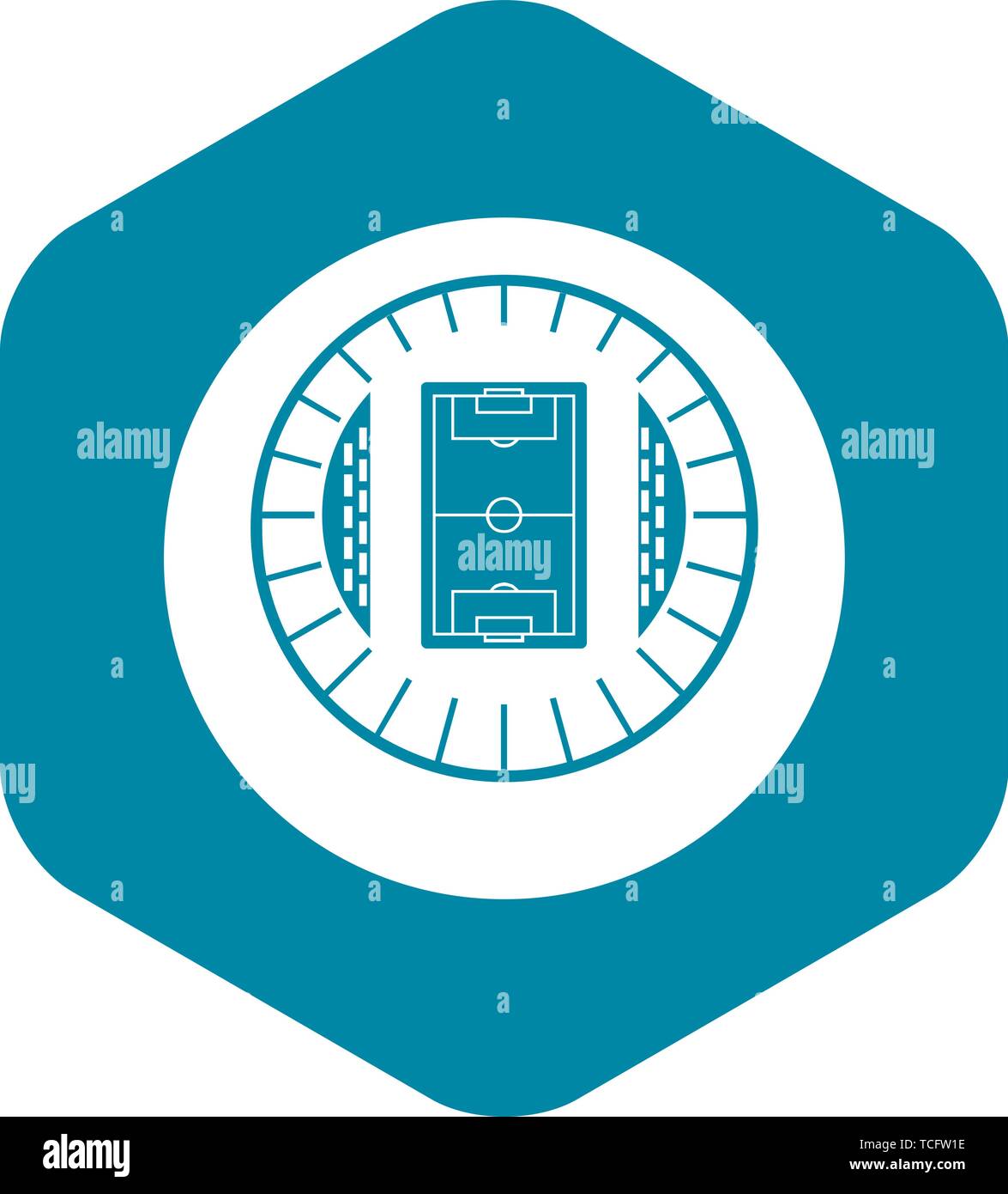 Round stadium top view icon, simple style Stock Vector Image & Art - Alamy