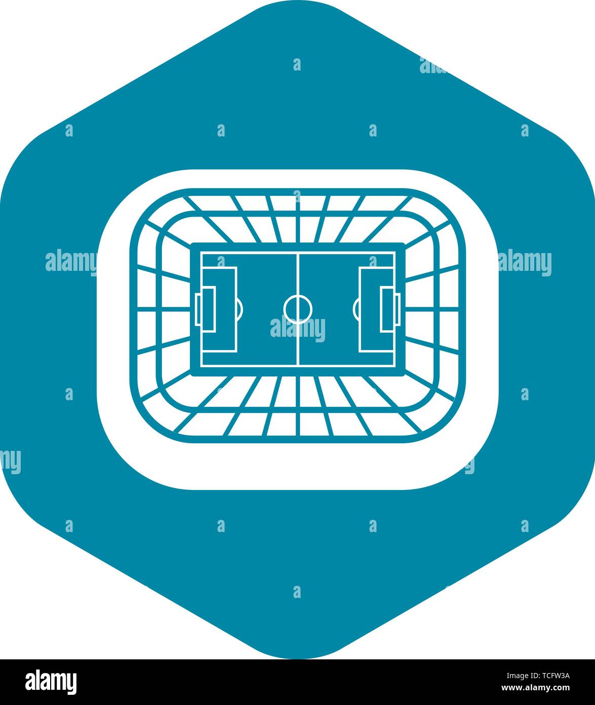 Stadium top view icon, simple style Stock Vector Image & Art - Alamy