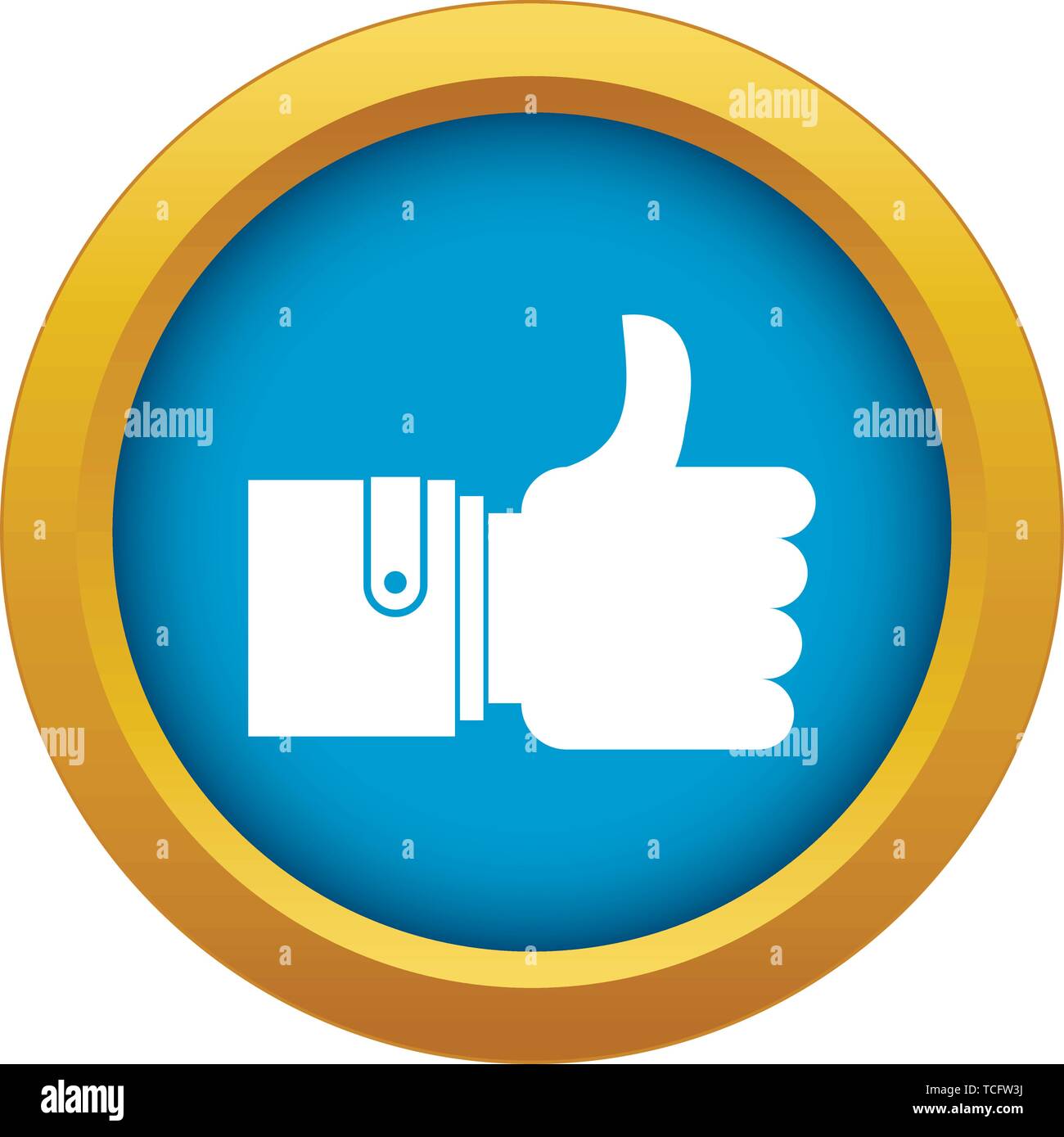 Like icon blue vector isolated Stock Vector Image & Art - Alamy