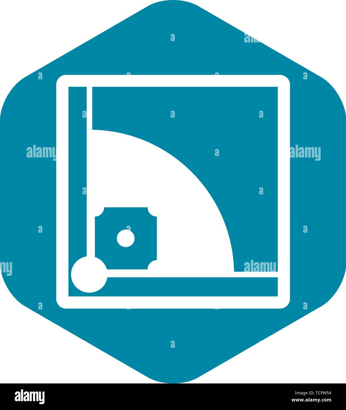 Baseball field icon, simple style Stock Vector Image & Art - Alamy