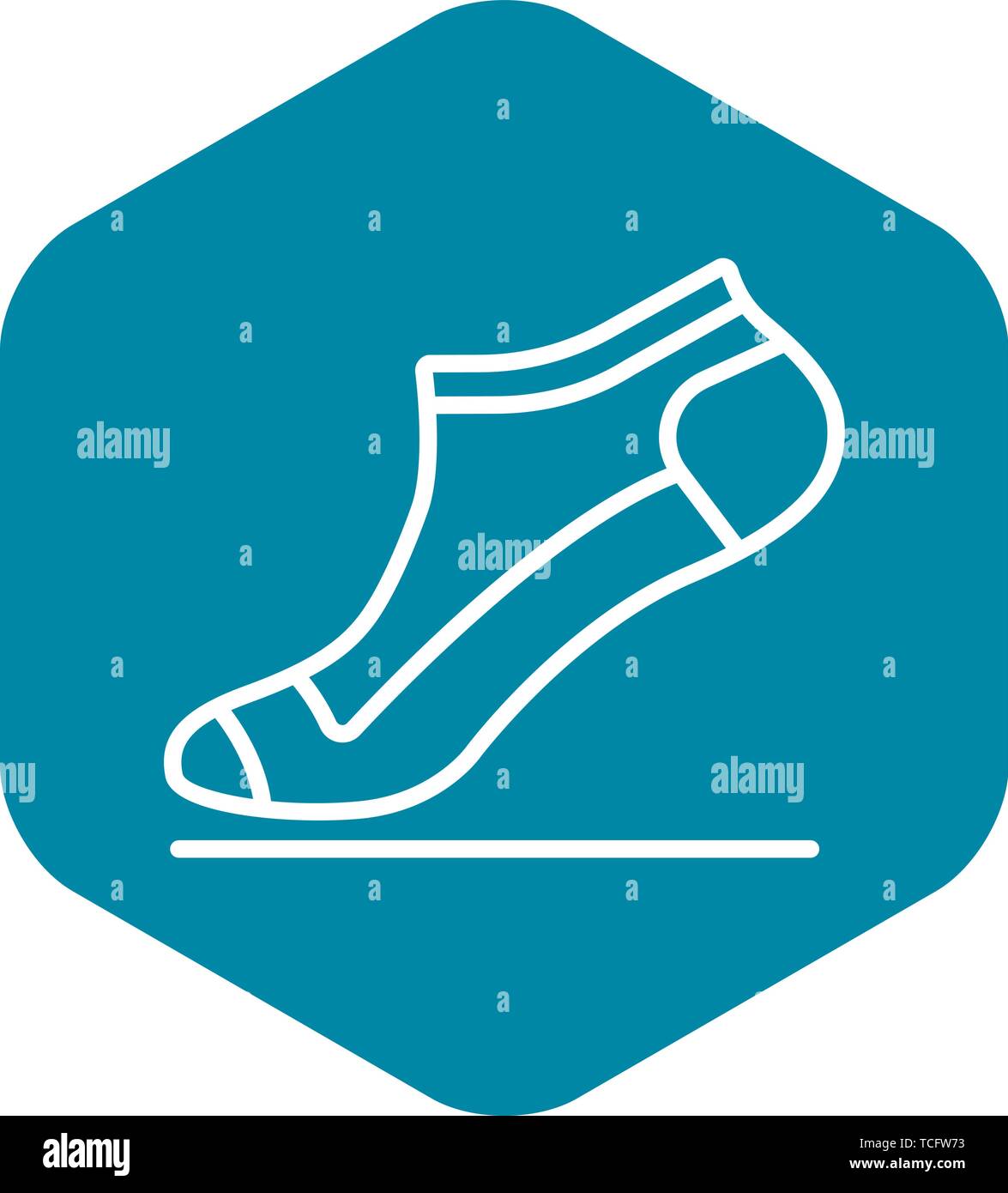 Small sock icon, outline style Stock Vector Image & Art - Alamy