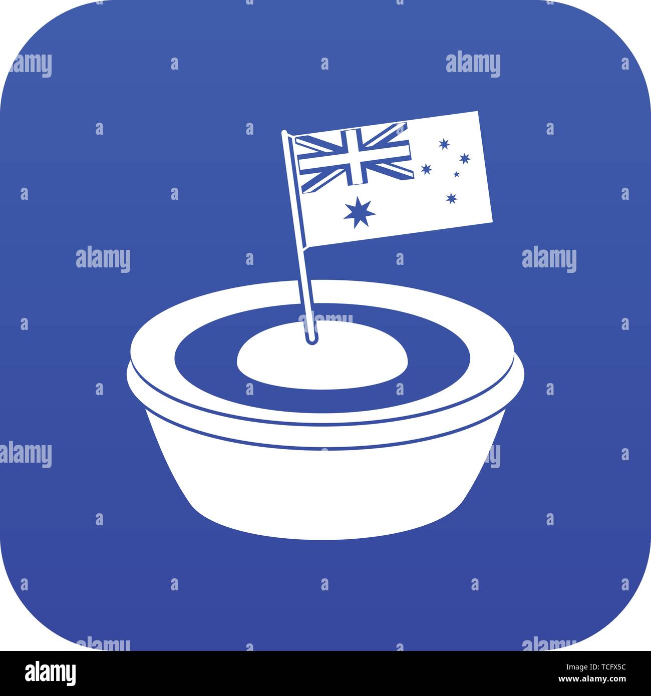 Little flag icon digital blue Stock Vector Image & Art - Alamy