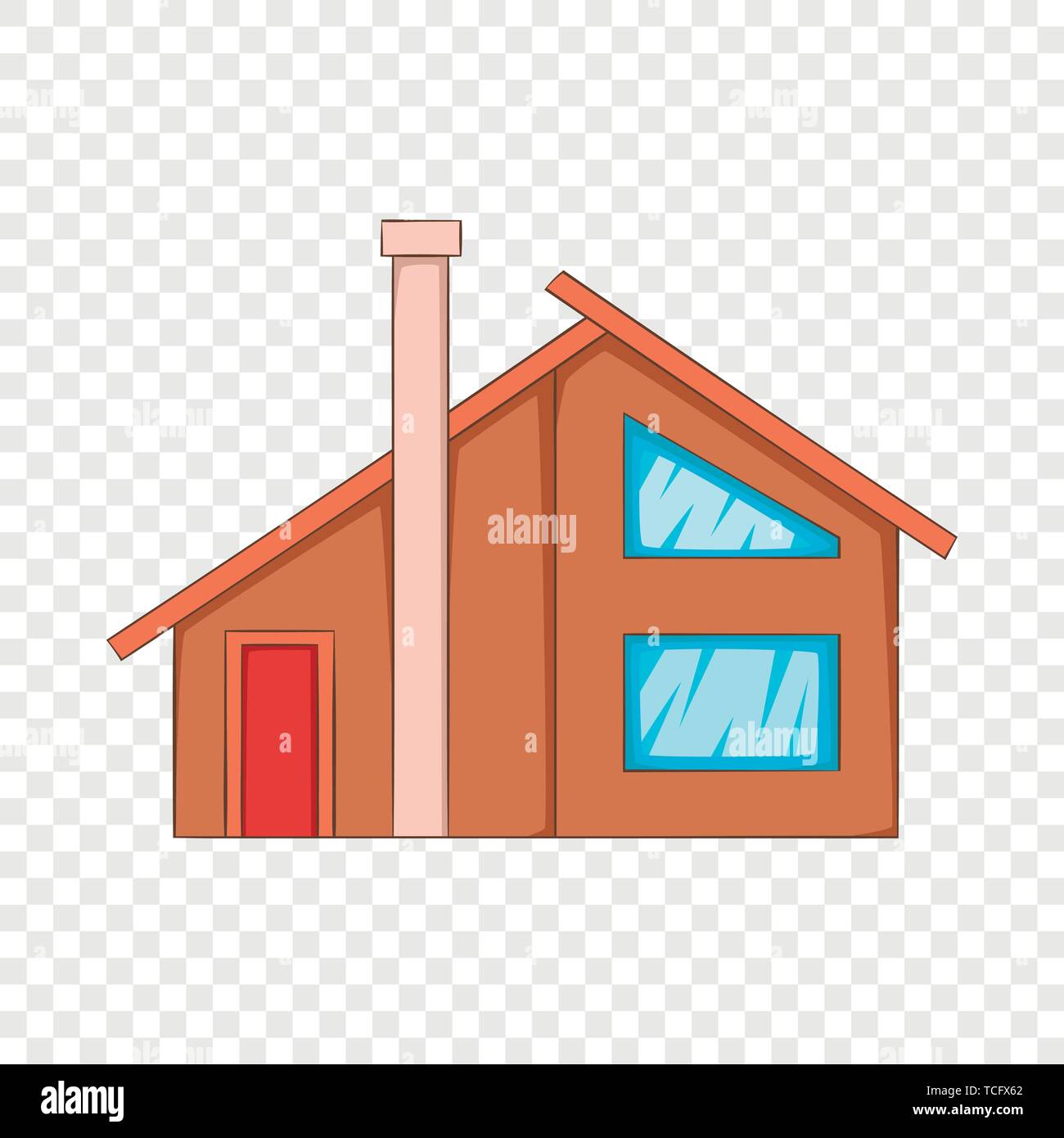 Semi house icon, cartoon style Stock Vector Image & Art - Alamy