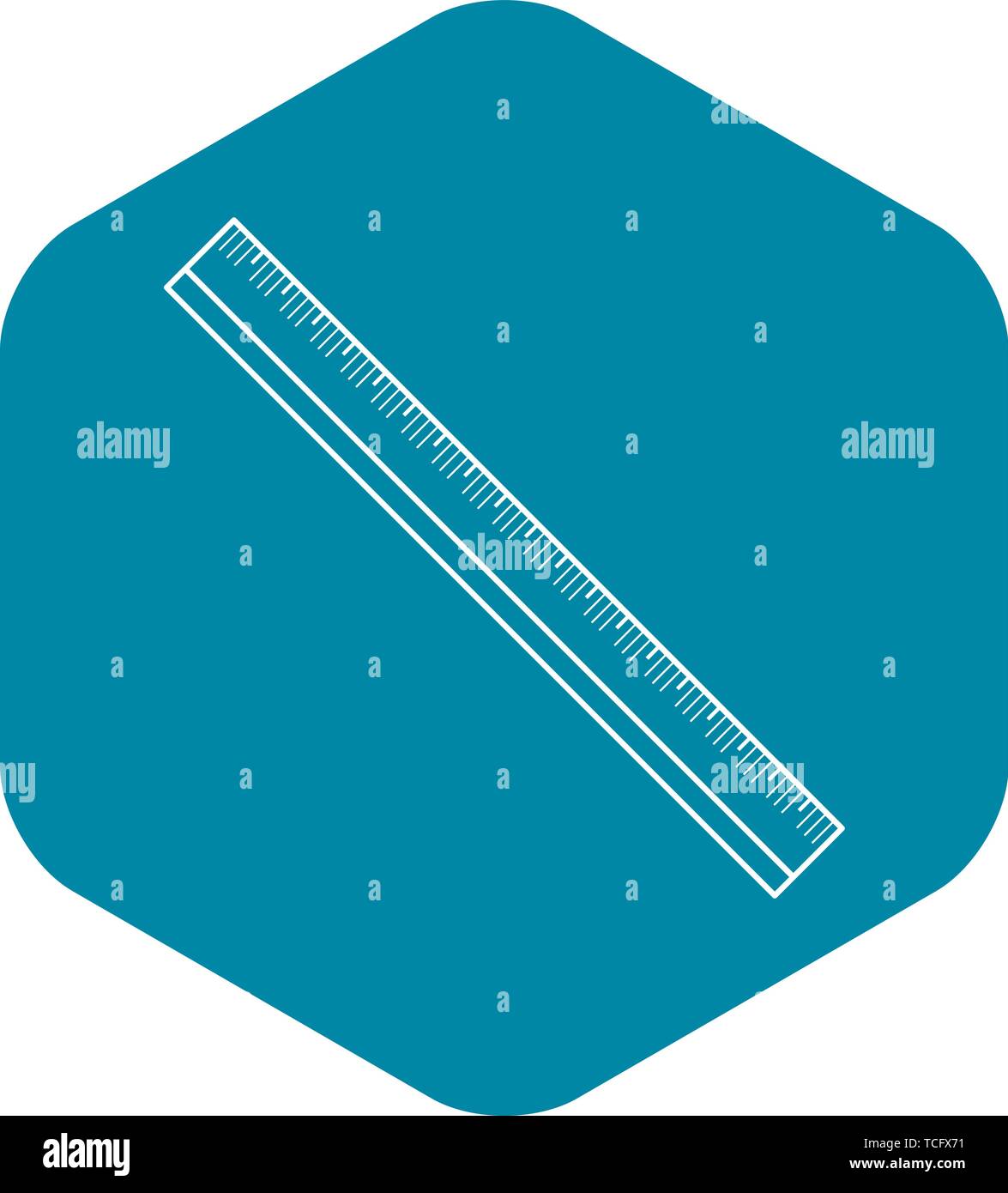 Cm ruler icon, outline style Stock Vector Image & Art - Alamy