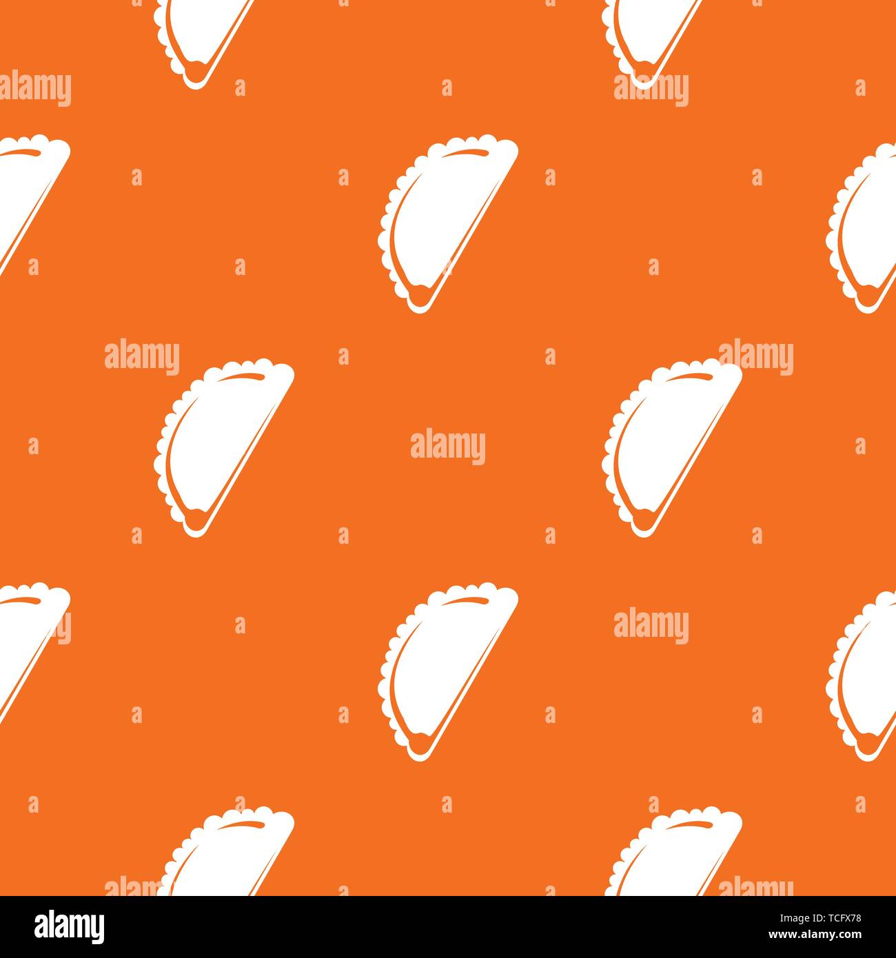 Cheburek pattern vector orange Stock Vector Image & Art - Alamy