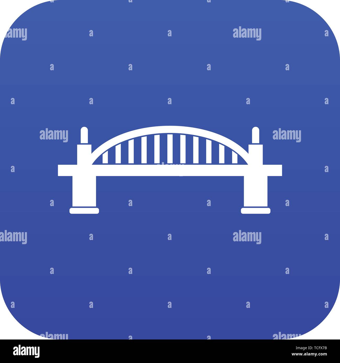 Bridge icon digital blue Stock Vector Image & Art - Alamy