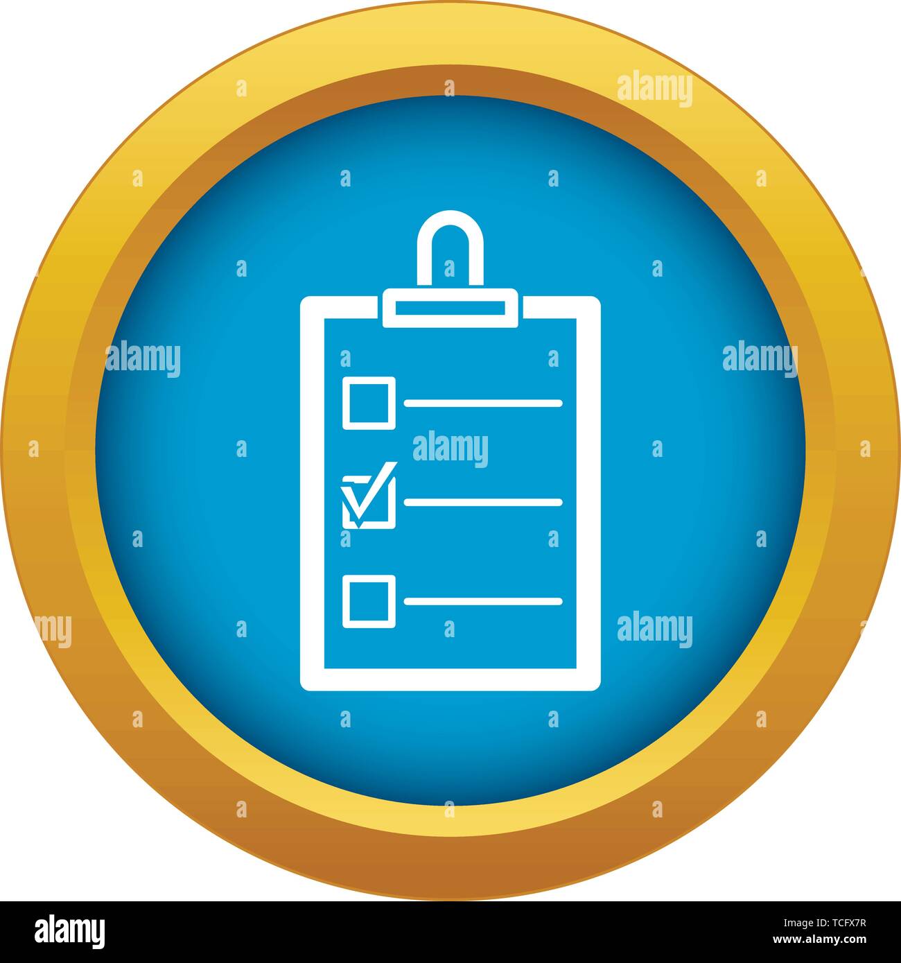 To do list icon blue vector isolated Stock Vector Image & Art - Alamy