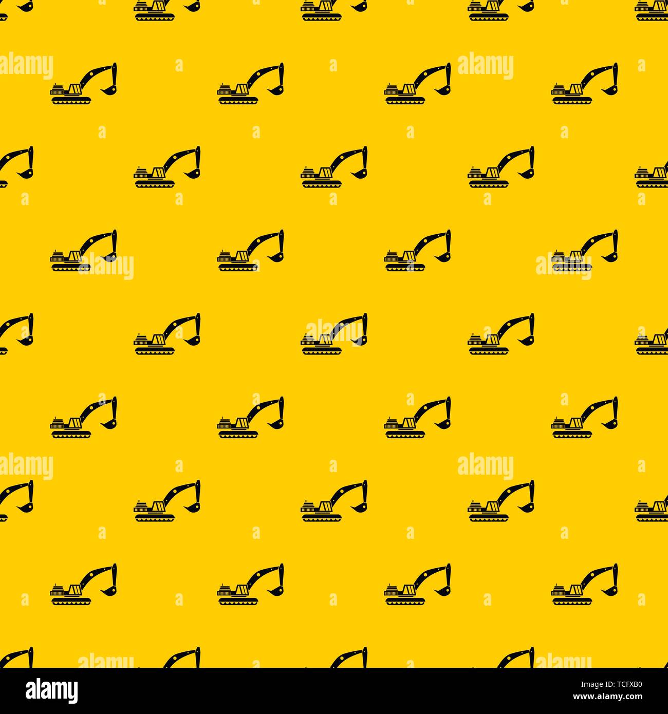 Excavator pattern vector Stock Vector Image & Art - Alamy