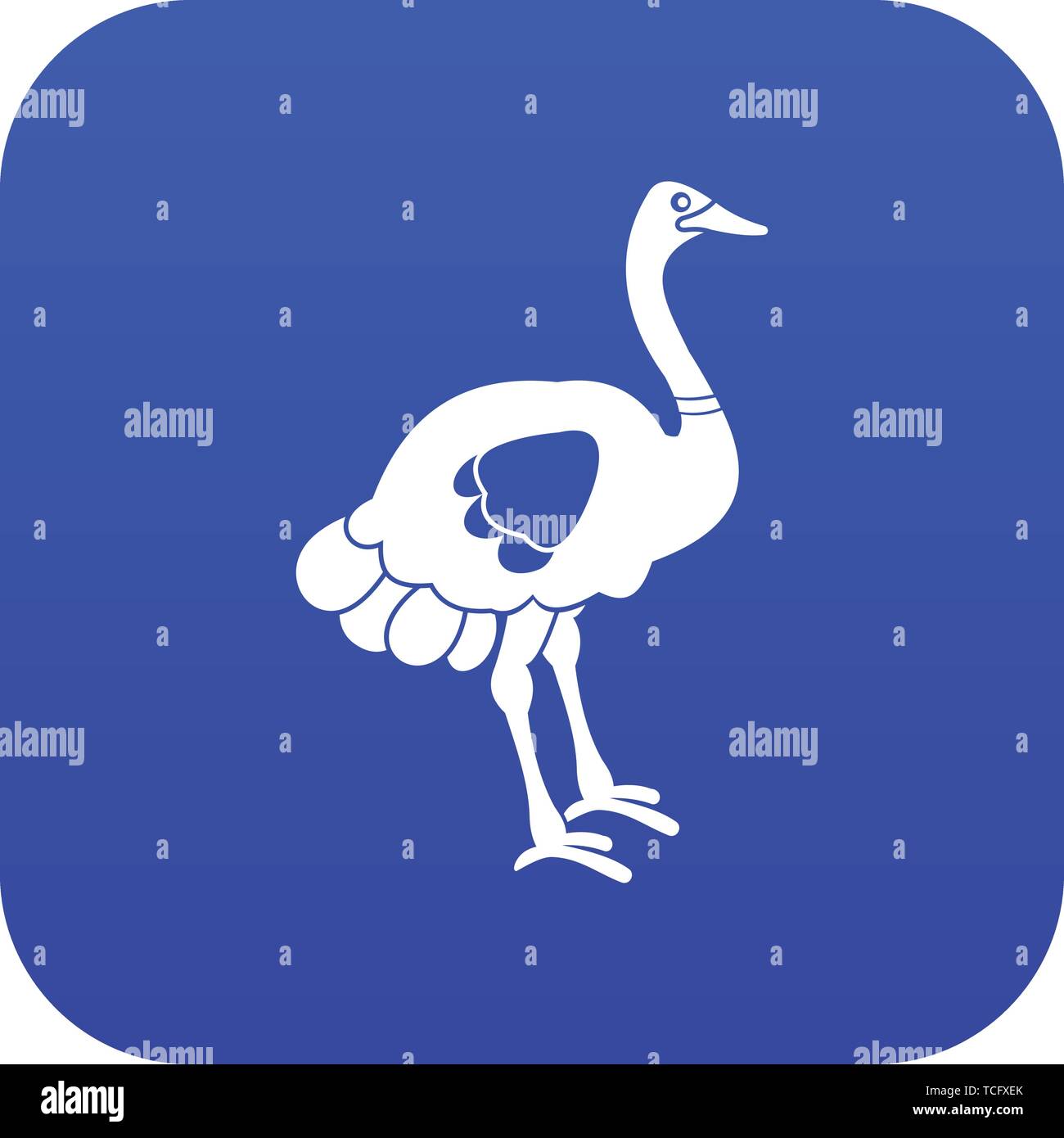 Blue ostrich feather Stock Vector Images - Alamy