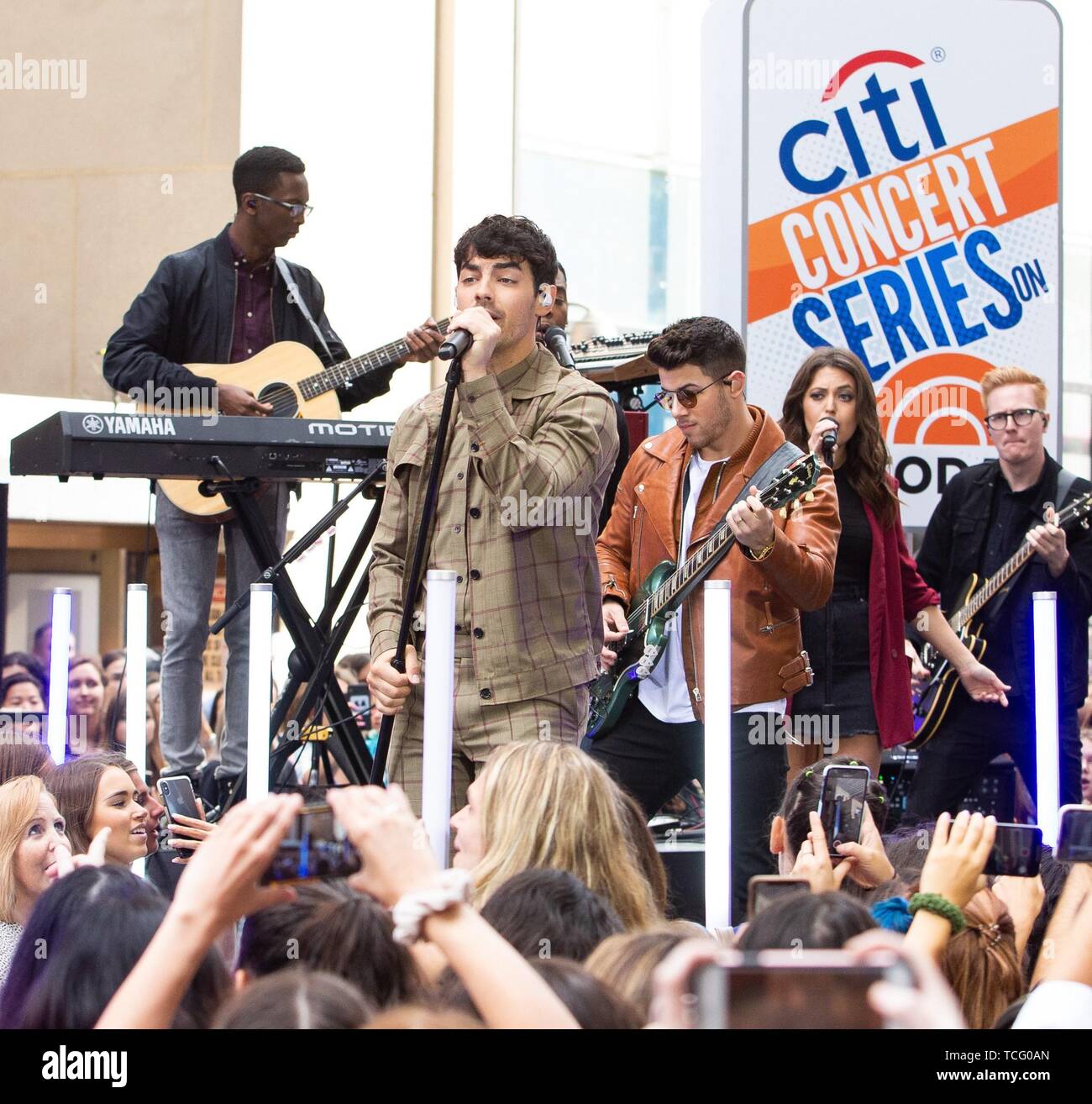 New York, NY, USA. 7th June, 2019. Jonas Brothers on stage for The ...