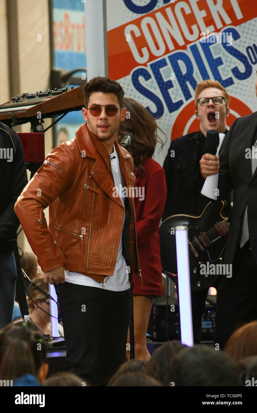 New York, NY, USA. 7th June, 2019. Jonas Brothers, Nick Jonas on stage ...