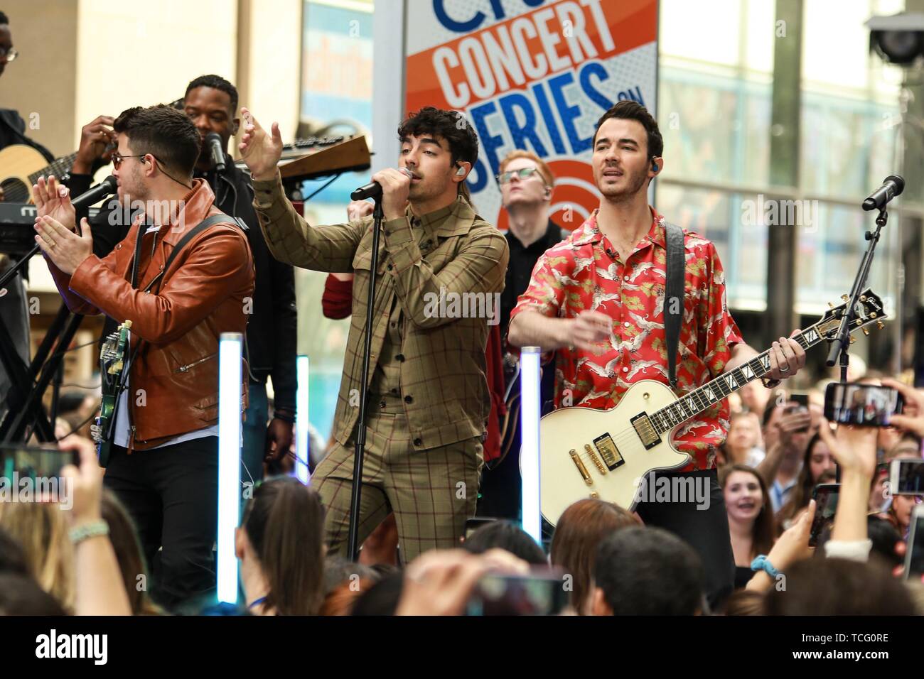 New York, NY, USA. 7th June, 2019. Jonas Brothers, Nick Jonas, Joe ...