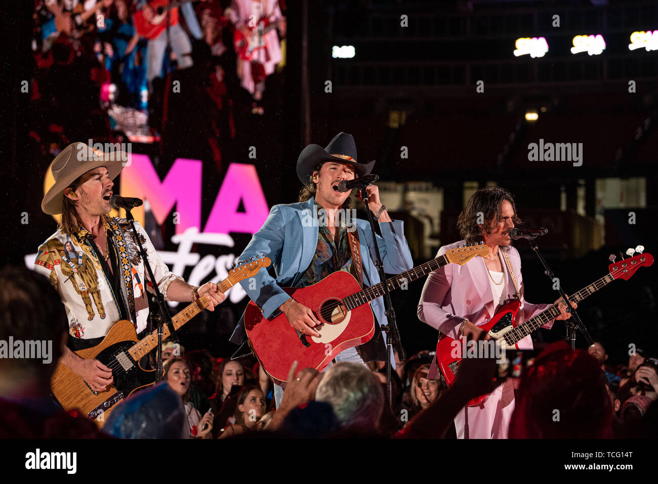 NASHVILLE, TENNESSEE - JUNE 06: Cameron Duddy, Mark Wystrach and Jess ...