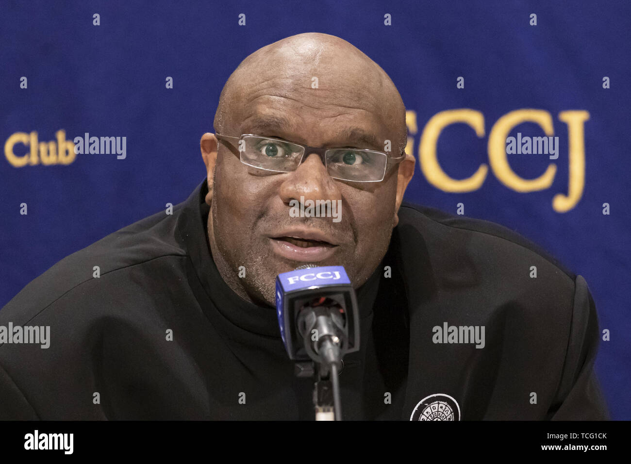 Tokyo, Japan. 7th June, 2019. American pro fighter and actor Bob Sapp ...