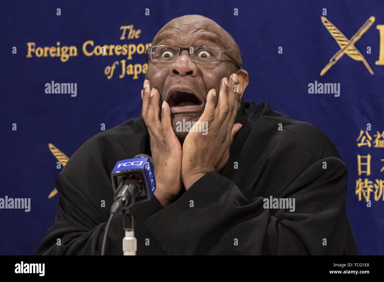 Tokyo, Japan. 7th June, 2019. American pro fighter and actor Bob Sapp ...