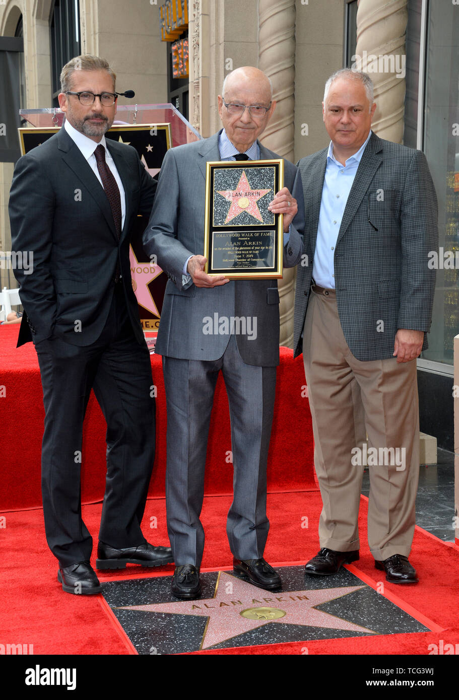Los Angeles, USA. 07th June, 2019. Steve Carrell, Alan Arkin & Matthew ...
