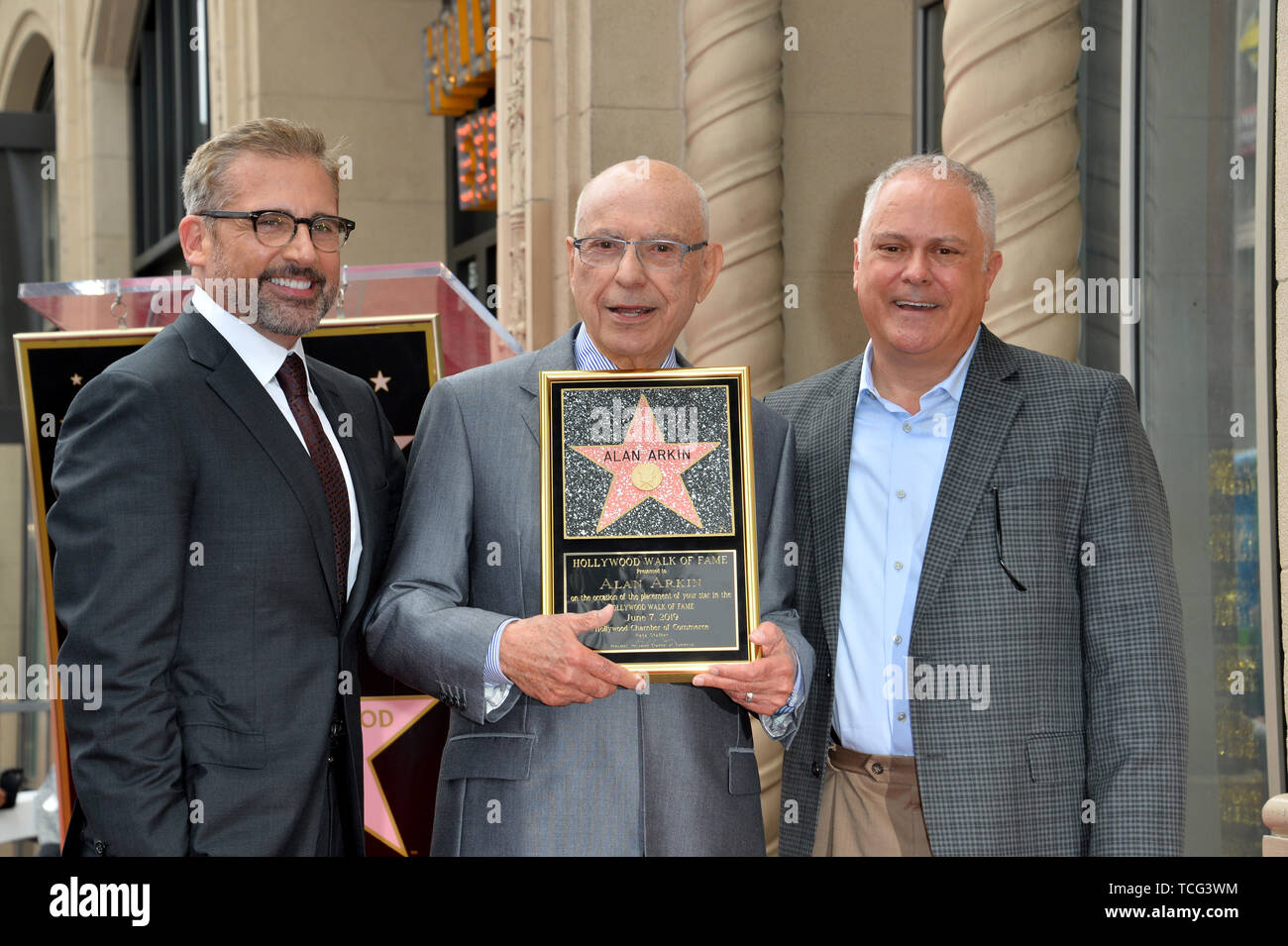 Los Angeles, USA. 07th June, 2019. Steve Carrell, Alan Arkin & Matthew ...