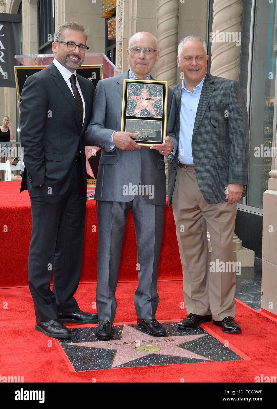 Los Angeles, USA. 07th June, 2019. Steve Carrell, Alan Arkin & Matthew ...