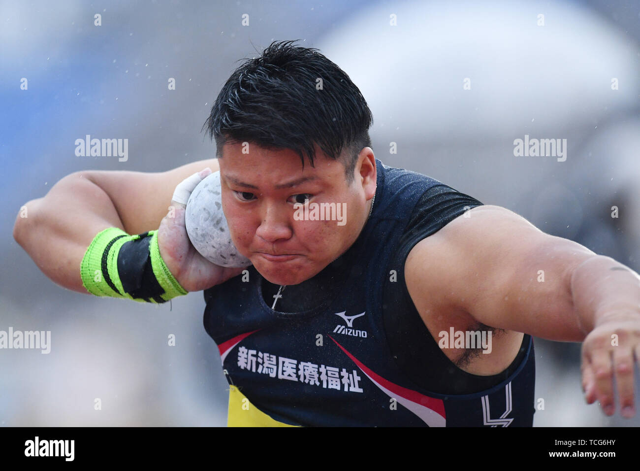 Shonan BMW Stadium Hiratsuka, Kanagawa, Japan. 7th June, 2019. Tomoki ...
