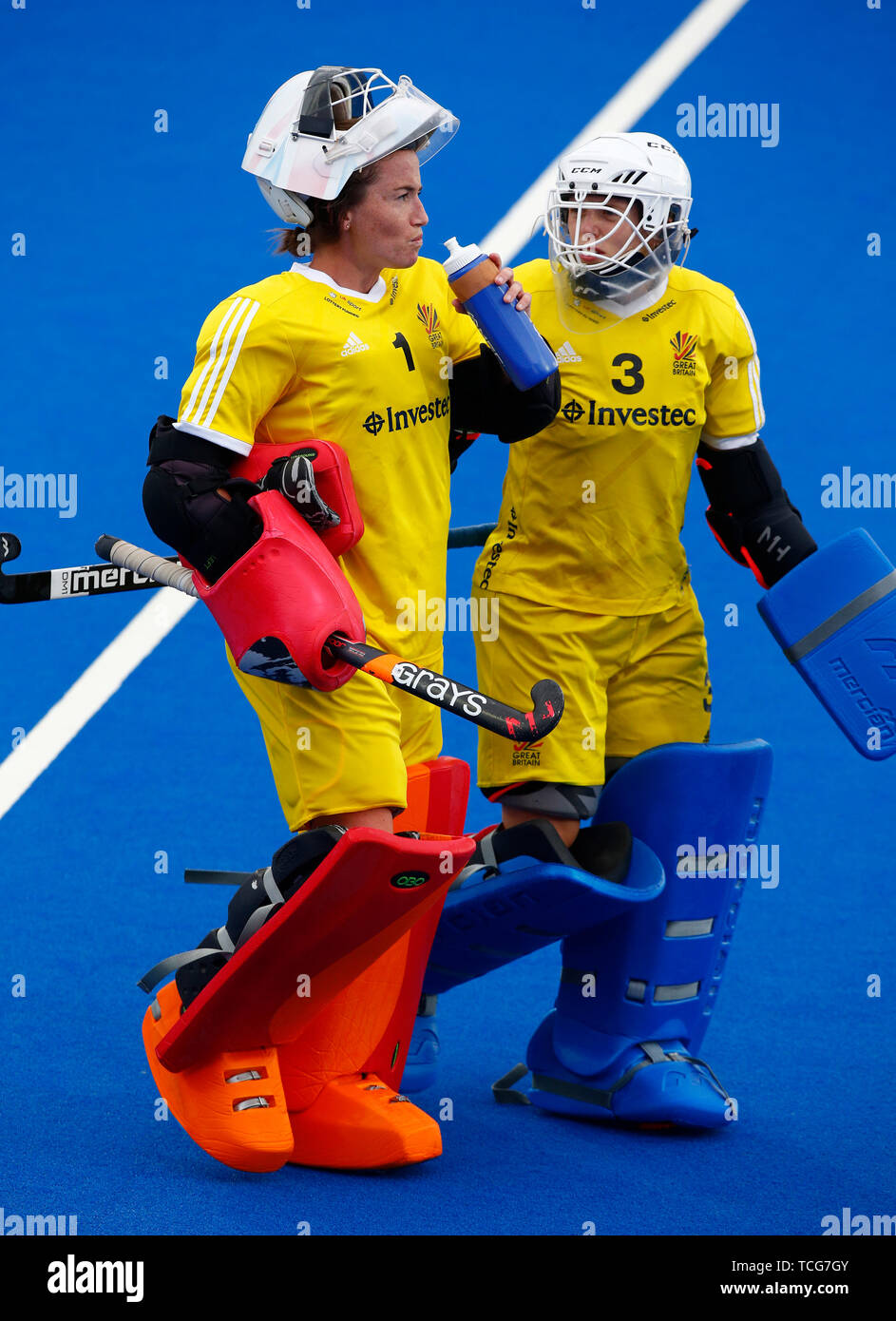 London, UK. 07th June, 2019. LONDON, England. June 07: L-R Maddie Hinch ...