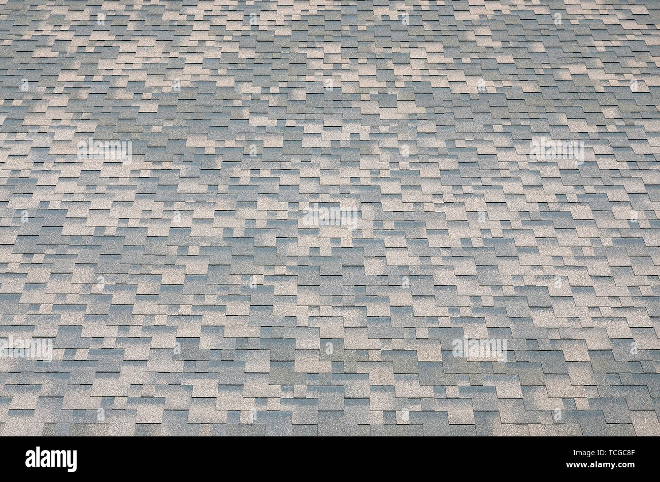 Flexible shingles of bitumen roofing surface. Background mosaic texture ...